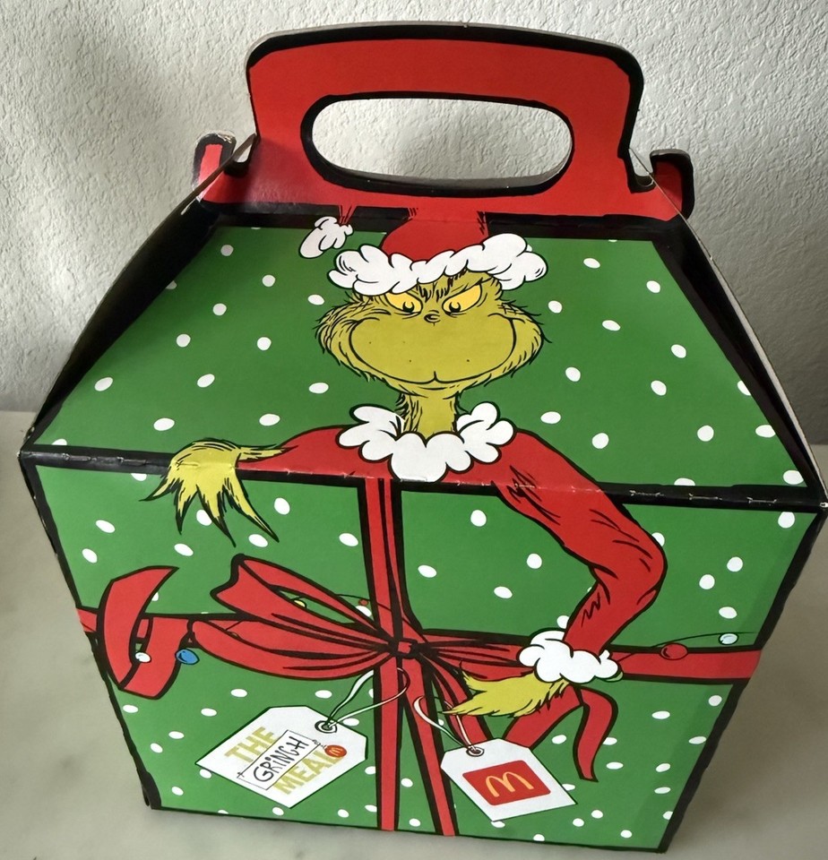 2025 McDonald’s Grinch Happy Meal Adult Box! EMPTY Limited Edition! 7in ...