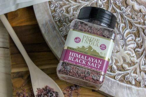 Pride Of India - Himalayan Black Salt - Coarse Grind 1 Pound 16oz Jar ...