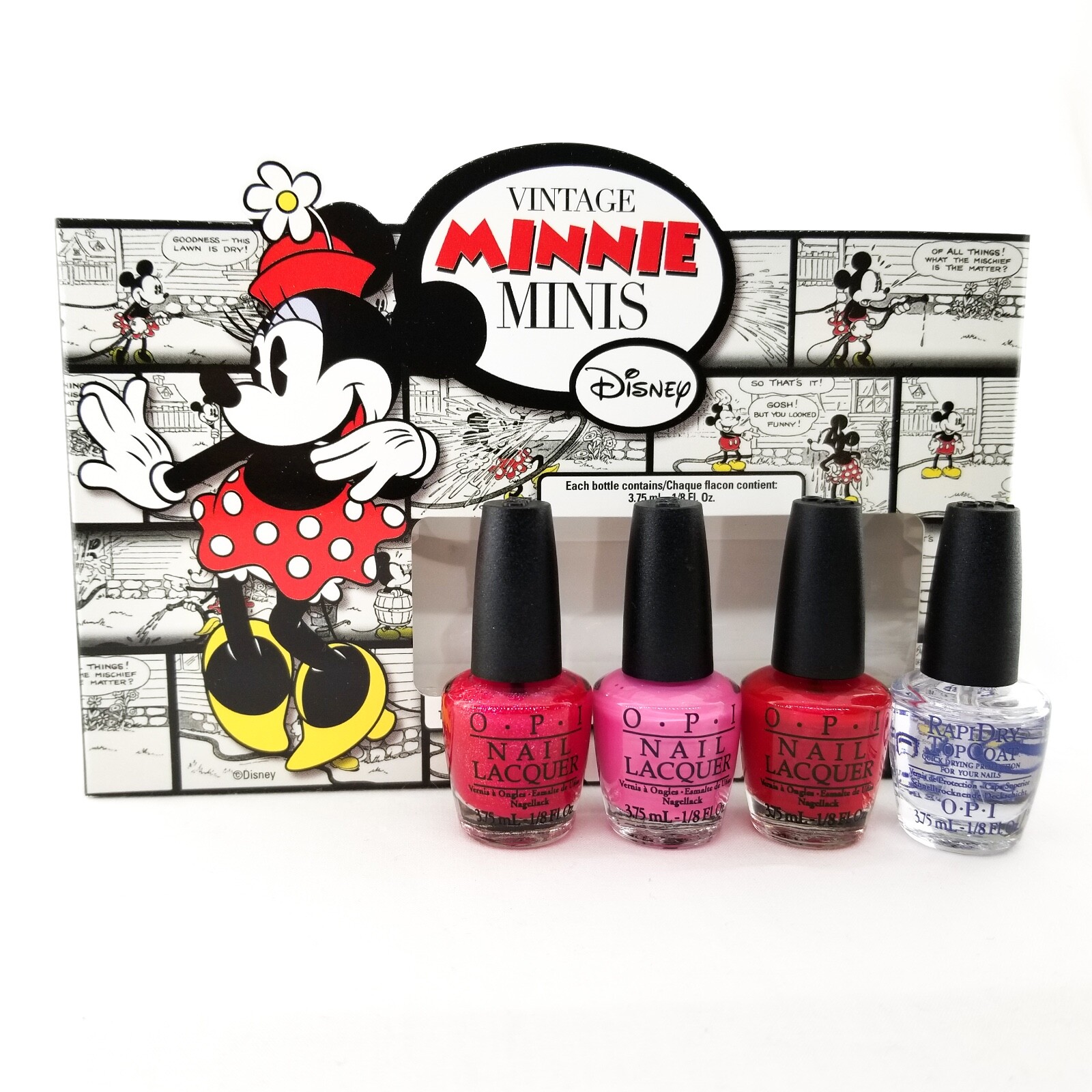 OPI Vintage Minnie Mouse Mini, 1.8fl. oz x 4, OPI Nail Polish mini ...
