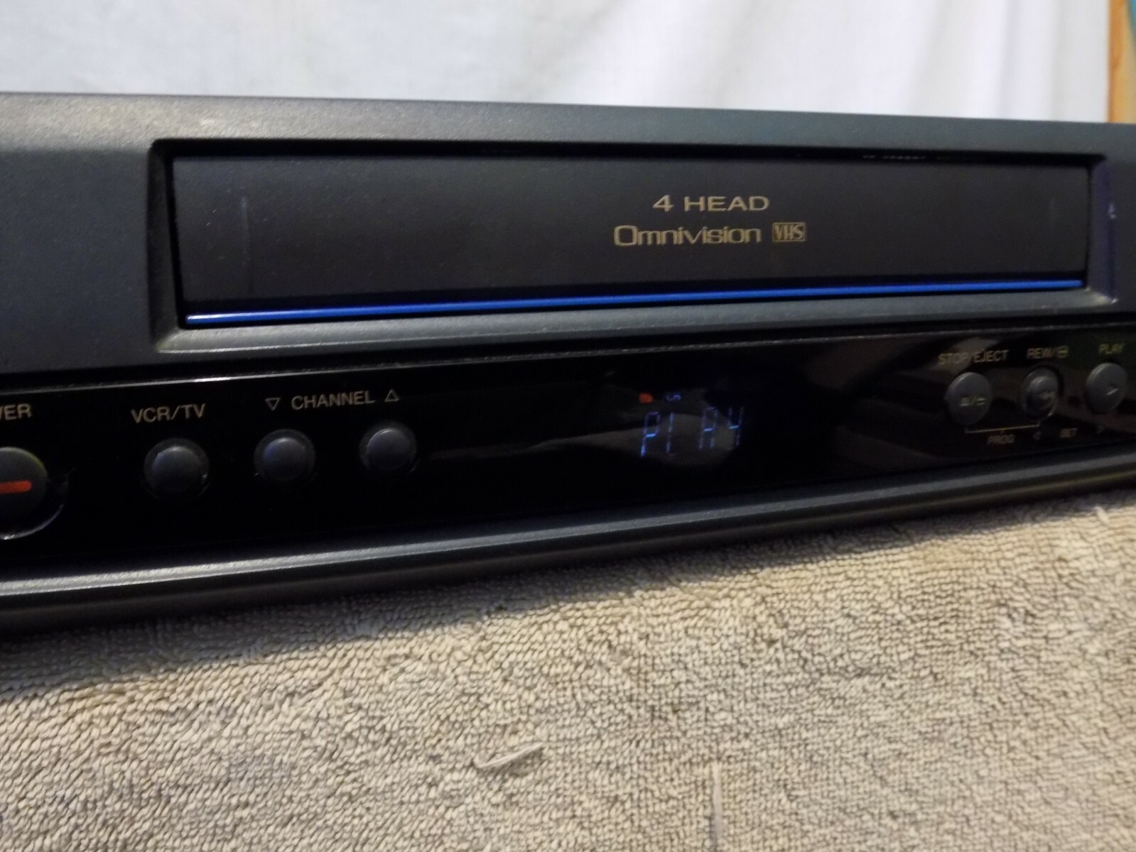 Panasonic PV-7401 VCR Plus 4 Head Omnivision Black VHS No Remote Blue ...