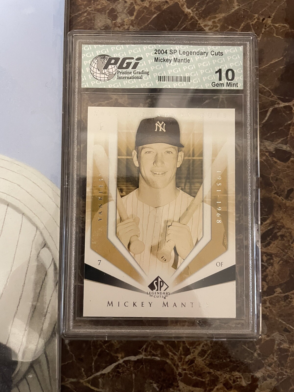 2004 SP Legendary Cuts Mickey Mantle PGI 10 with SMR Magazine | eBay