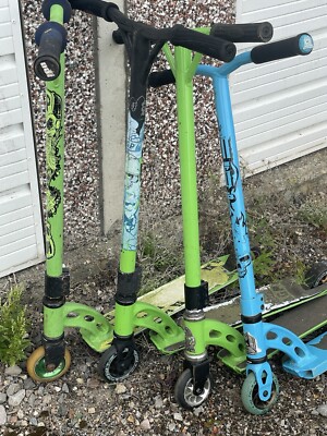 Joblot of 4x Original MGP Stunt Scooter - 1x Blue 3x Green / Kids ...