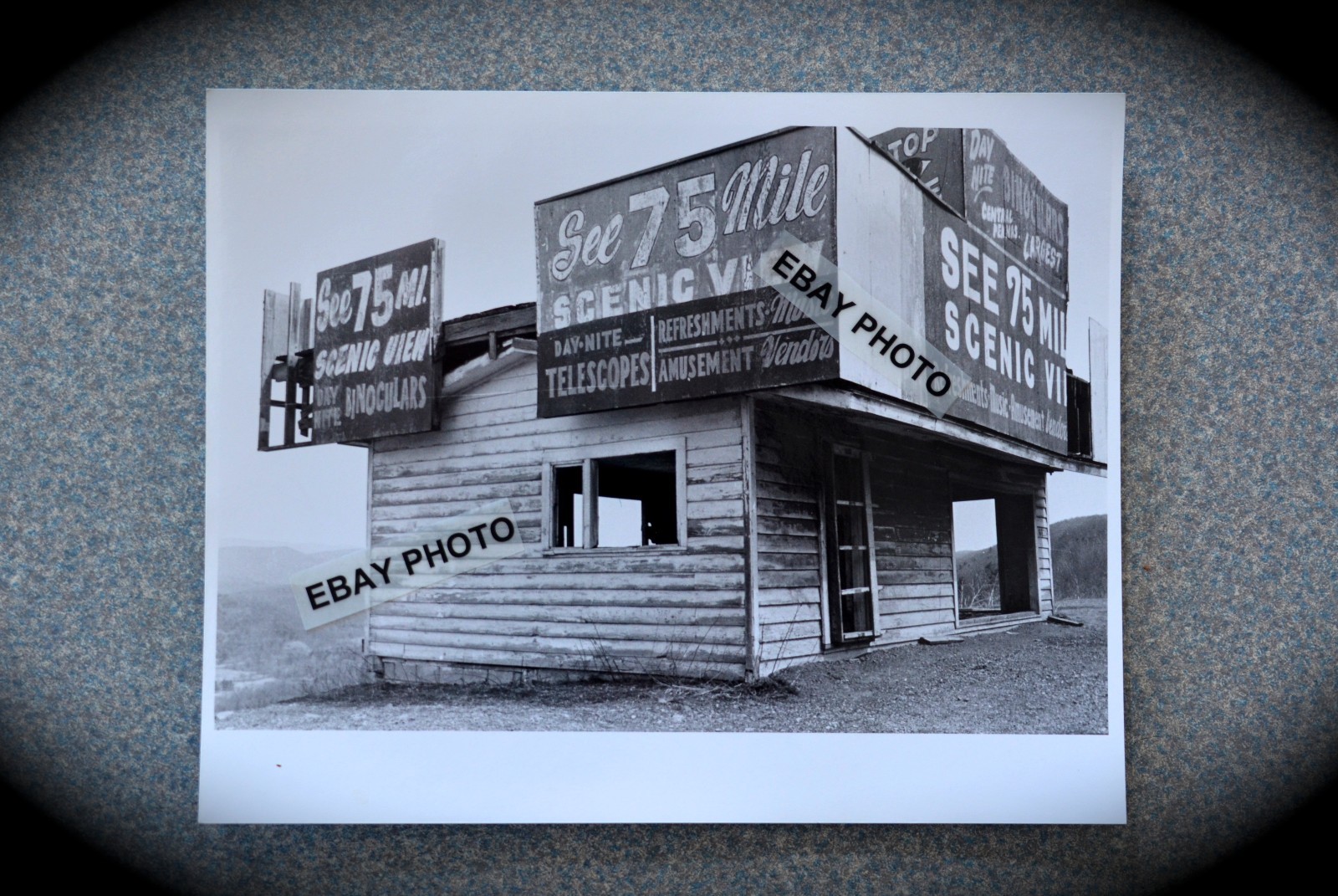 VINTAGE SKYTOP LOOKOUT PHOTOGRAPH, near STATE COLLEGE, PA. B&W 8" X 10 ...