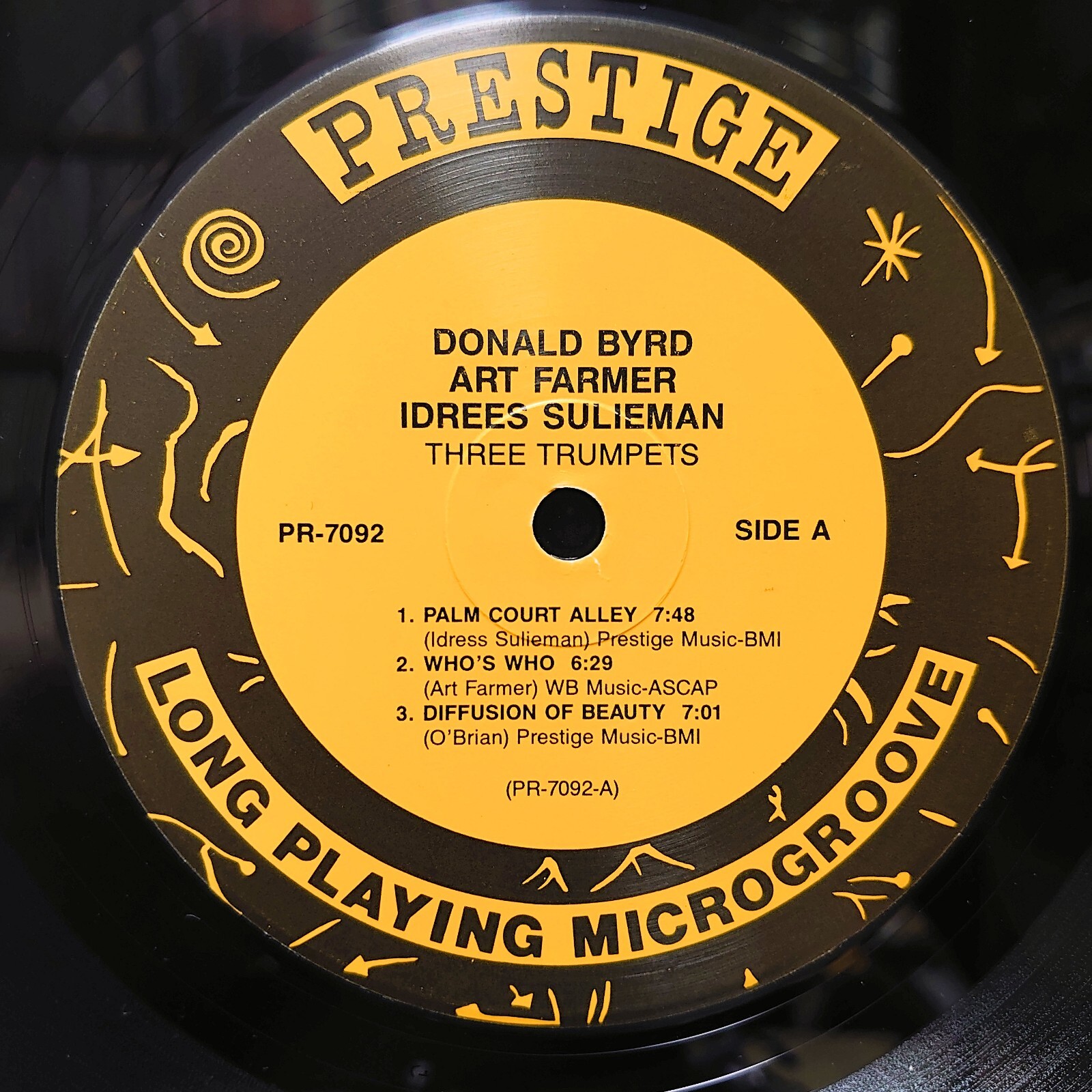 A. FARMER D. BYRD I.SULIEMAN "THREE TRUMPETS" PRESTIGE OJC LP Vinyl ...