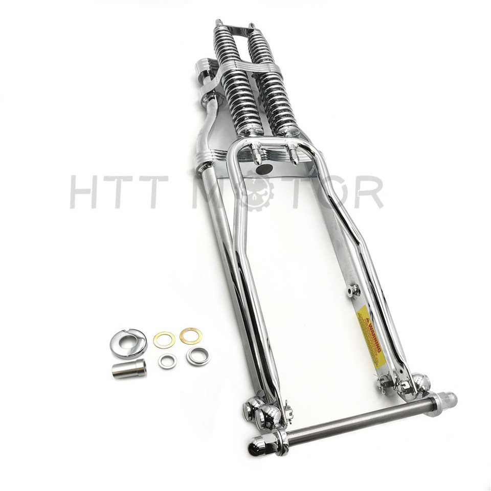 BOBBER Chrome CUSTOM SPRINGER FRONT END FIT -4" UNDER STOCK HARLEY ...