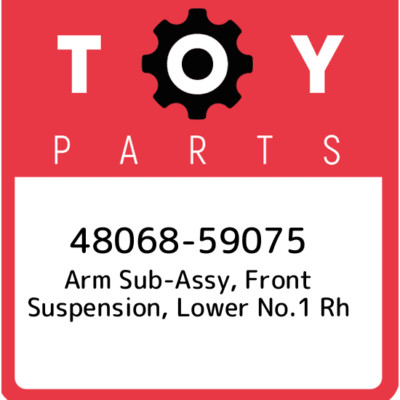 48068-59075 Toyota Arm sub-assy, front suspension, lower no.1 rh ...