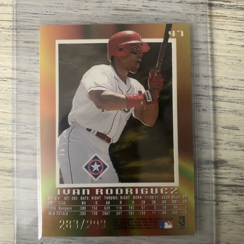 1997 EX 2000 - Credentials #47 Ivan Rodriguez /299 | eBay