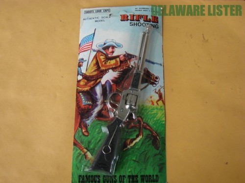 Vintage Antique RIFLE SHOOTING DIE-CAST SCALE MODEL LOUD CAP GUN HONG ...