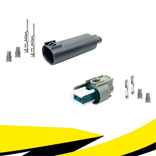 Buchse + Stecker 2-polig Reparatursatz 61138365340 61132359999 für BMW ...