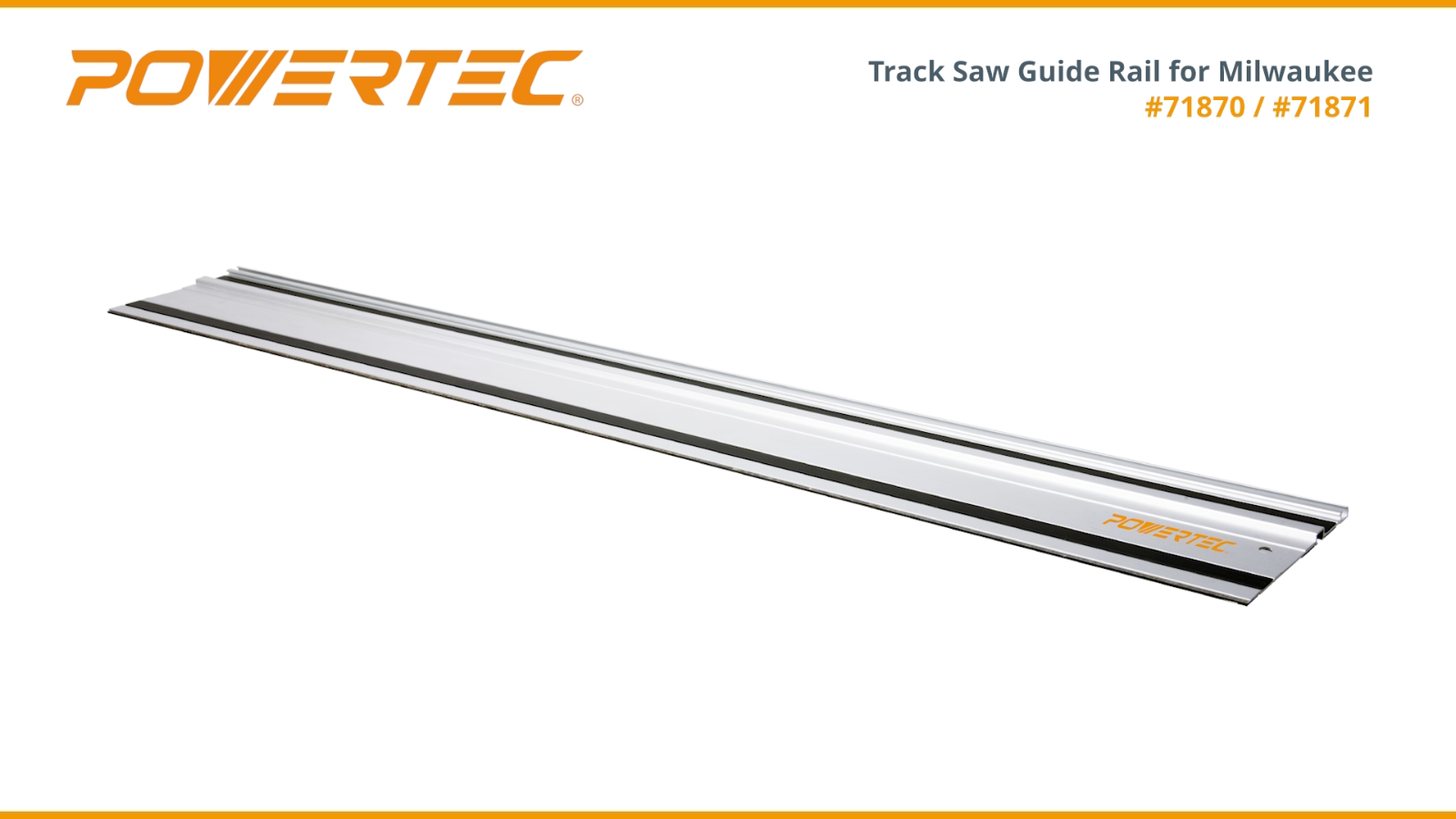 POWERTEC 110" Track Saw Guide Rail Joining Set for Milwaukee Track Saws ...