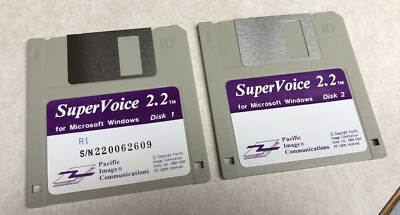 2 Hard Disk SuperVoice 2.2 for Windows Pacific Image Super Voice New ...