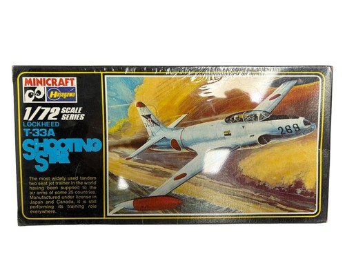 Minicraft Hasegawa Lockheed T-33A Shooting Star 1:72 Scale Airplane ...