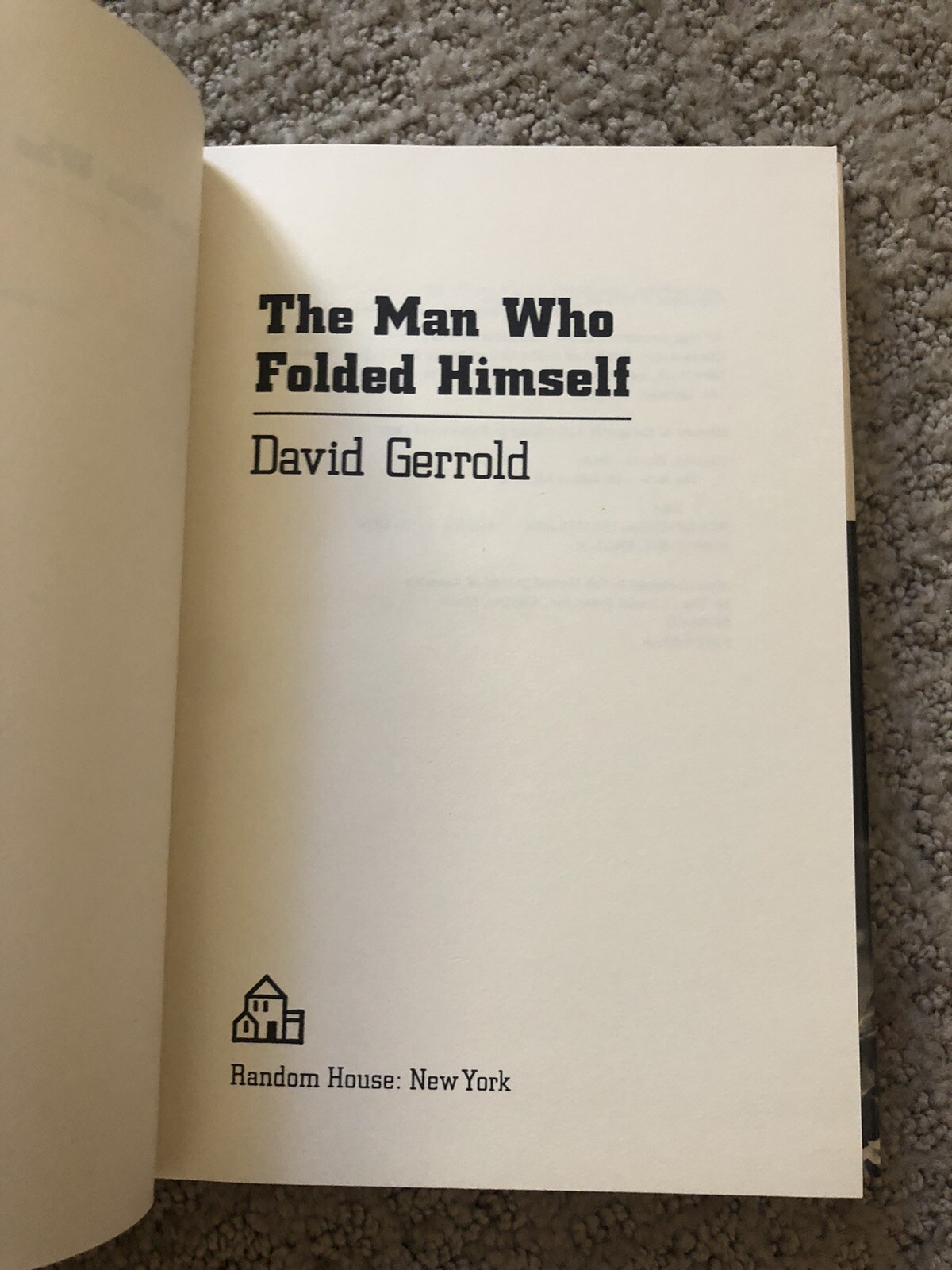 The Man Who Folded Himself by David Gerrold | eBay