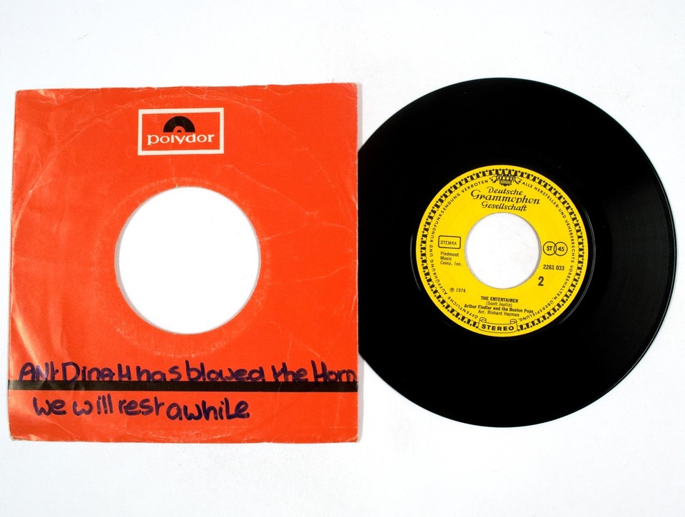 Schuller / Arthur -Aunt Dinah Blows The Horn / The Entertainer 7" Vinyl ...