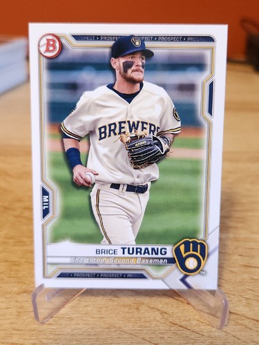 Brice Turang 2021 Bowman Prospects #BP-10 Milwaukee Brewers | eBay