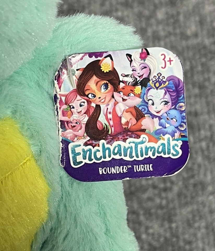 Enchantimals Bounder The Turtle 6" Plush Stuffed Animal Mattel Just ...