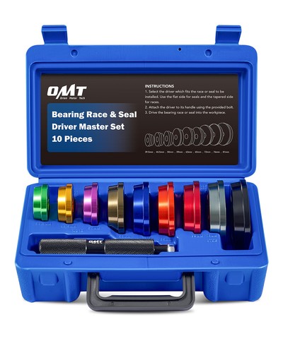 OMT 10pcs Bearing Race and Seal Driver Set Automotive Bushing Installer ...
