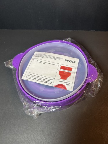 HOTPOP Microwave Popcorn Popper - Purple, 8x2.25 Size, Collapsible Bowl ...