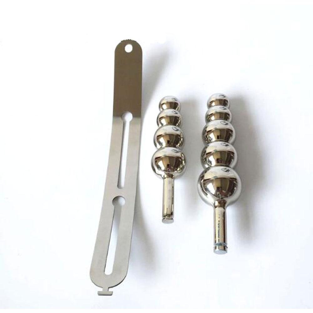 Stainless Steel Four Five Solid beads Plug For Lock Pants Belt ...