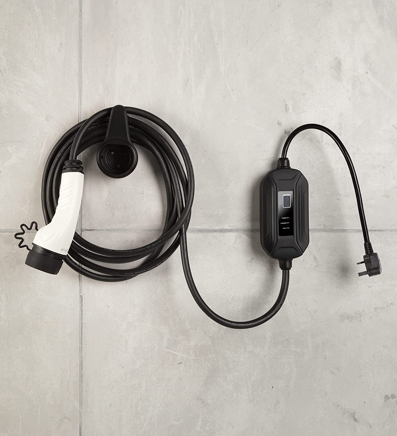 EV PHEV Charging Cable Type 2 UK Plug Mains Home Electric Hybrid Car ...