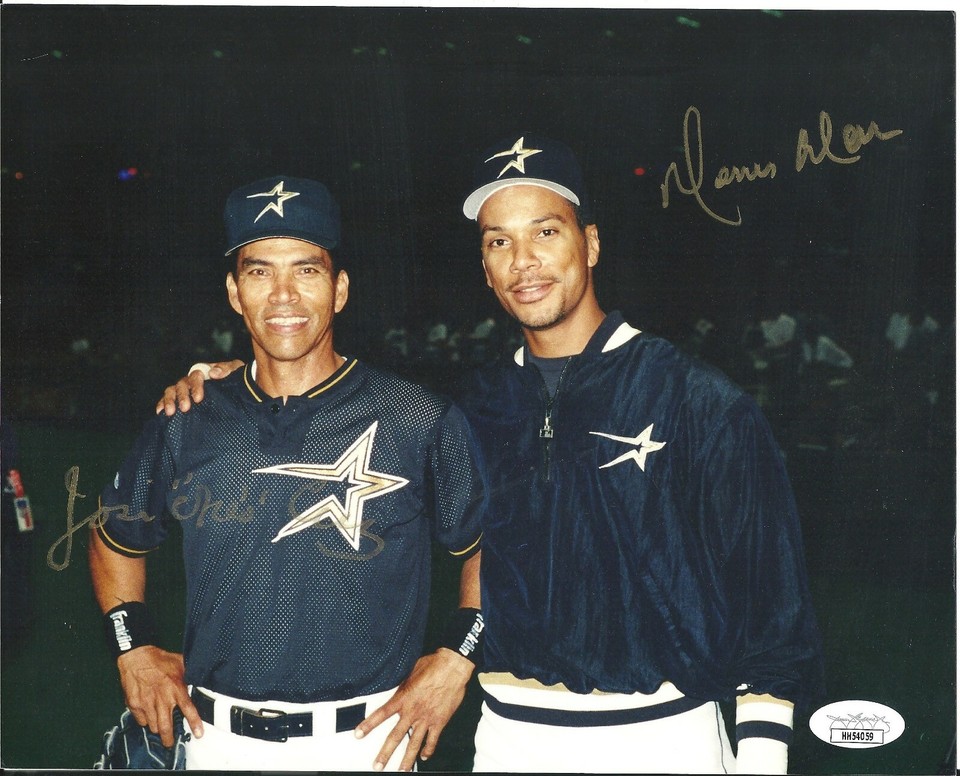 RARE Jose Cruz Jr. & Moises Alou Houston Astros Signed Auto 8x10 Photo ...