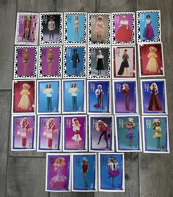 Vintage 1990 Mattel Barbie Fashion Collectors Trading Cards Lot Of 27 ...