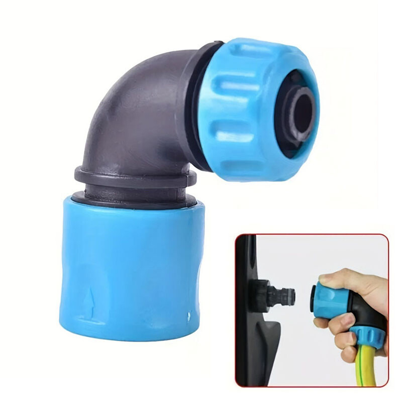 Garden Hose Elbow Connector 90-Degree Angle Fitting Quick-Connect ...