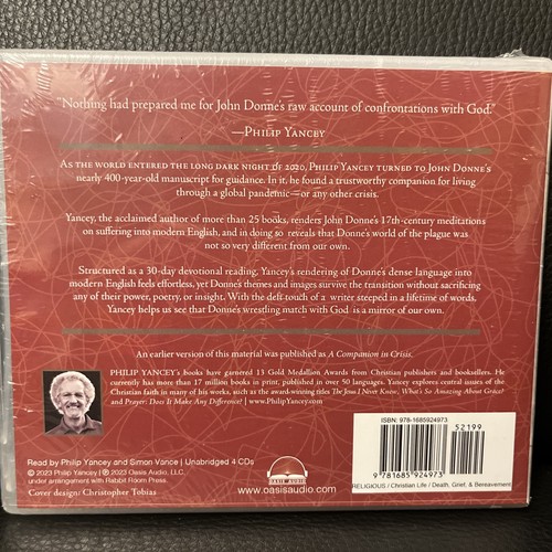 Undone Modern Rendering Of John Donne’s Devotions Audio 4CDs By Philip ...