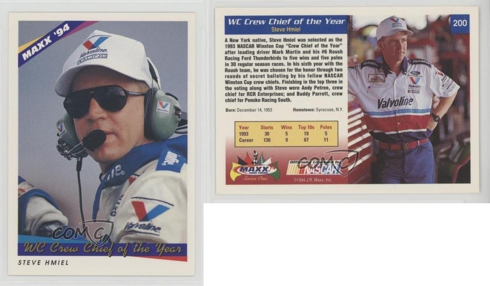 1994 Maxx Award Winners Steve Hmiel #200 0w6 | eBay UK