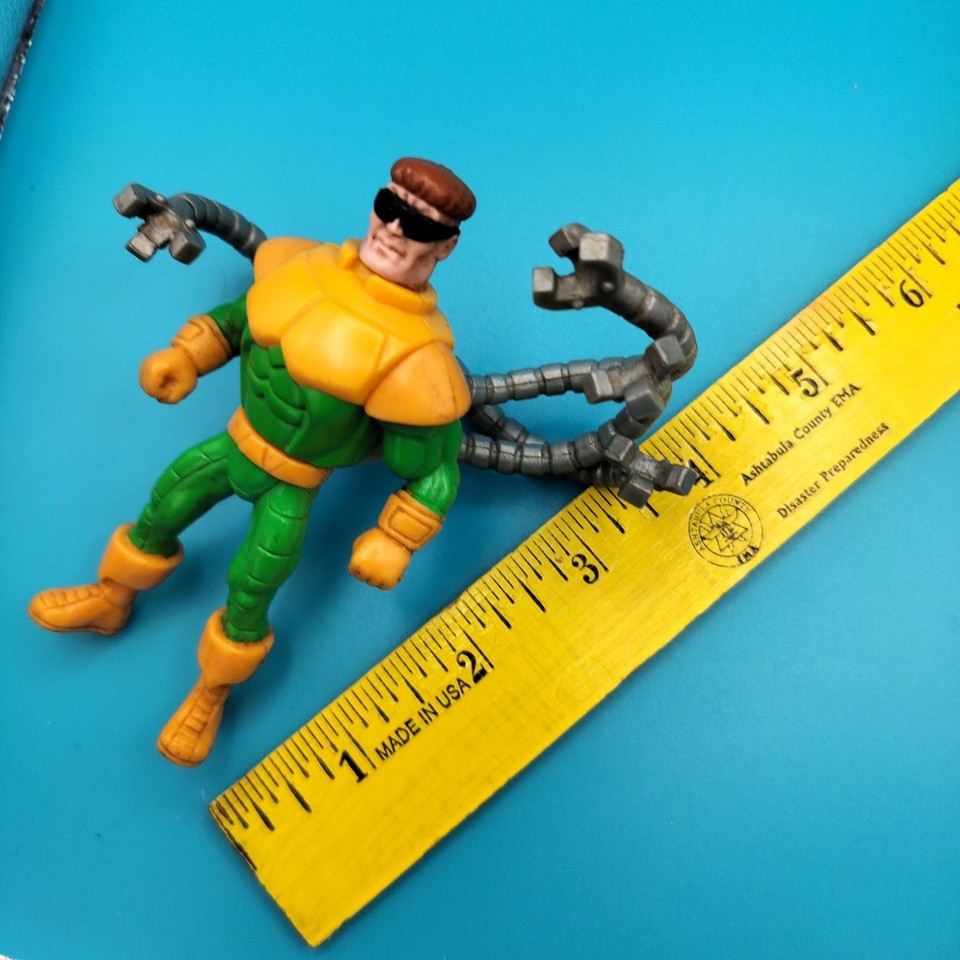VTG Marvel Spider-Man TAS Doc Ock Figure Green Yellow Bendable Arms | eBay