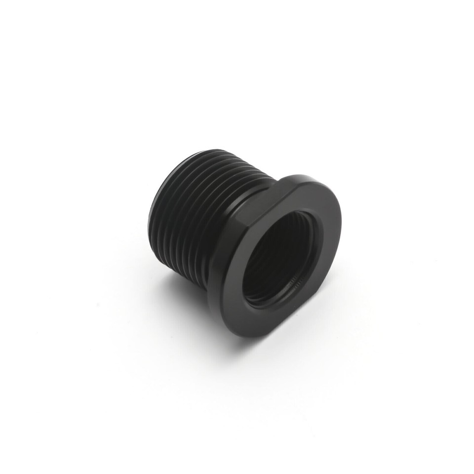 2PCS Adapter 1/2 x 28 TPI to 5/8 x 24 TPI Black Aluminum Thread Adapter ...