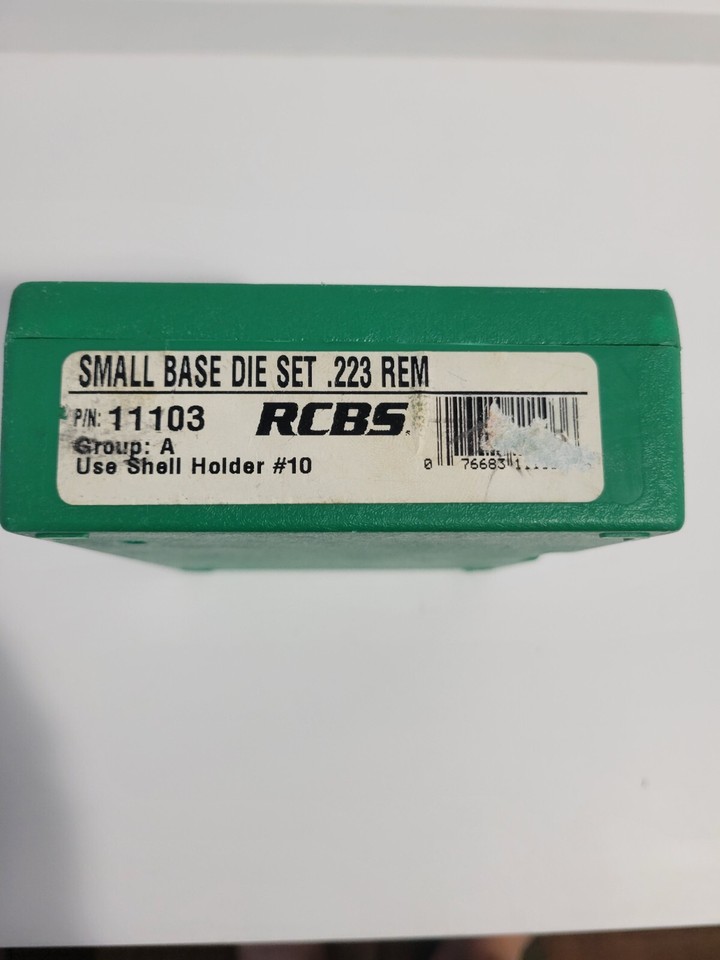 RCBS Small Base Die Set for .223 Remington #11103 Group A - Used | eBay