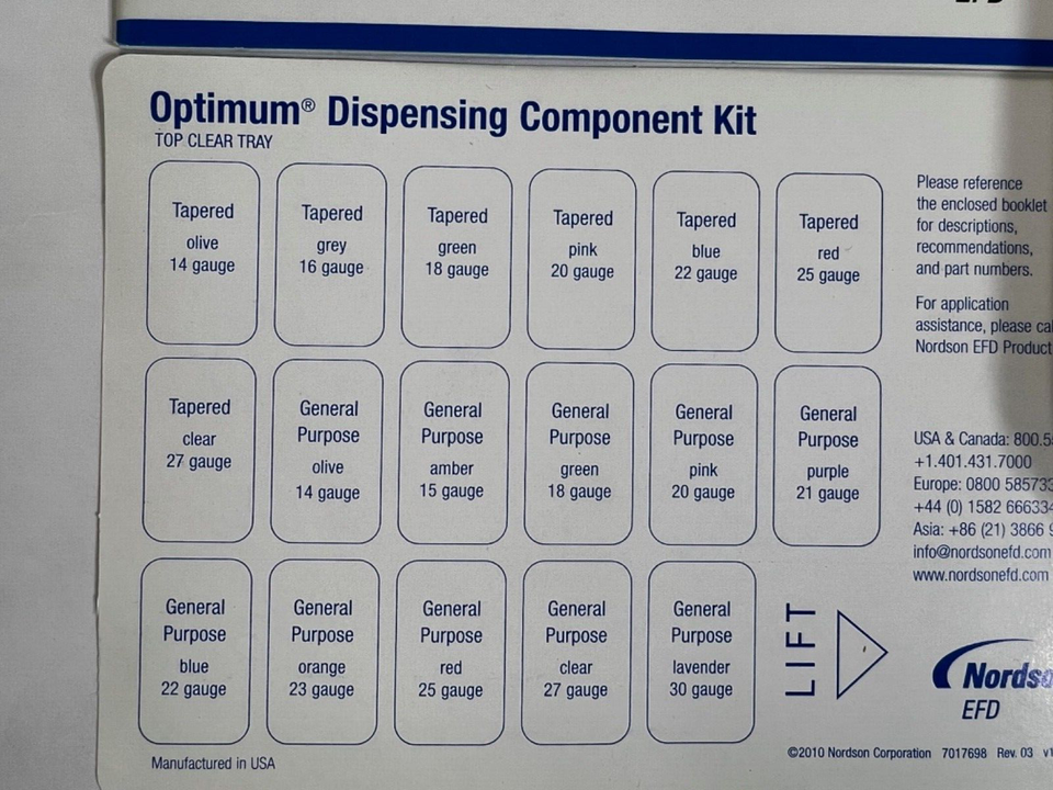 Nordson EFD Dispensing Components PN 7013229, KIT 5100 optimum | eBay
