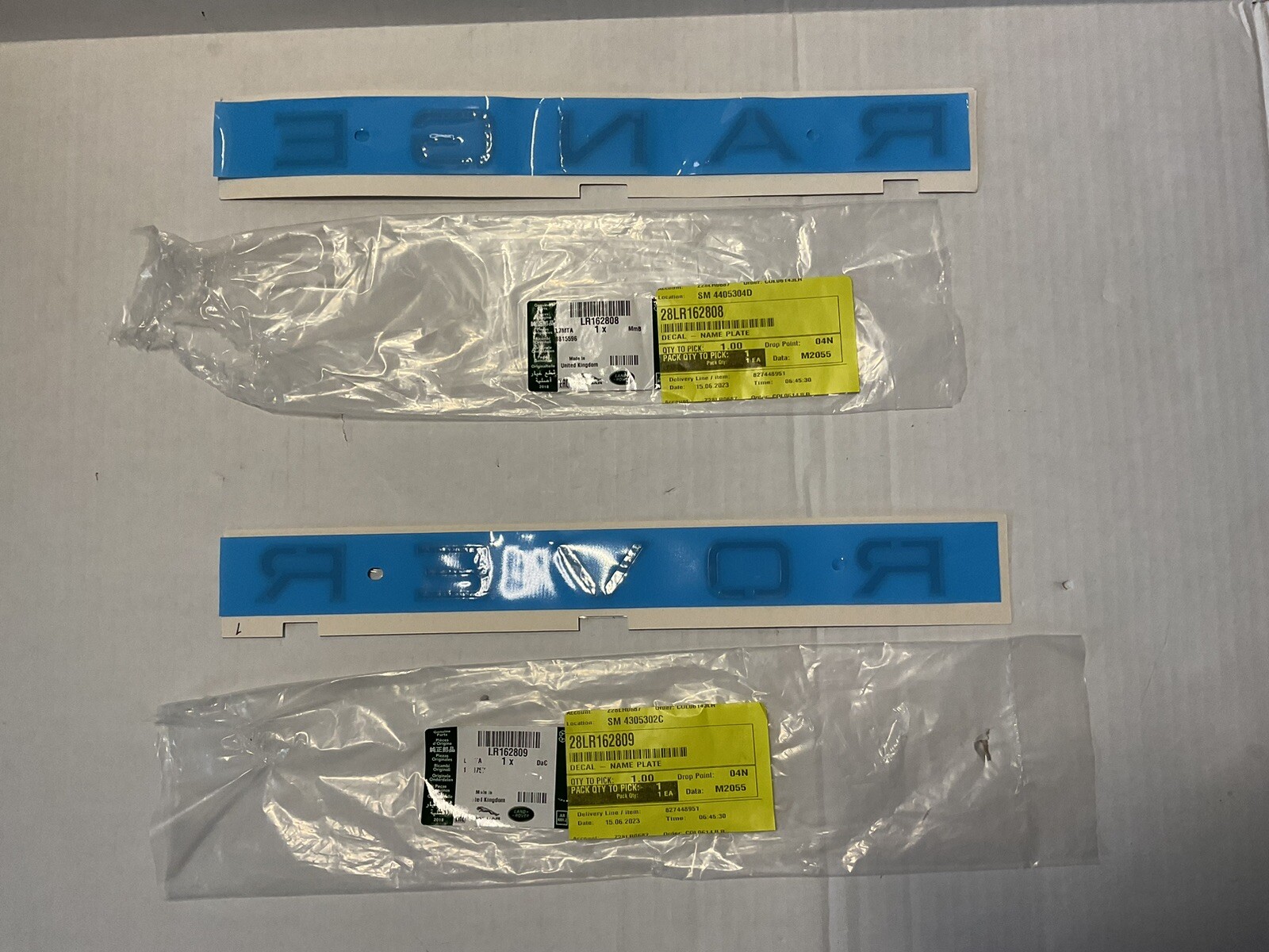 2021-2023 RANGE ROVER EVOQUE TAILGATE NAMEPLATE ATTLAS PART #LR162808 ...