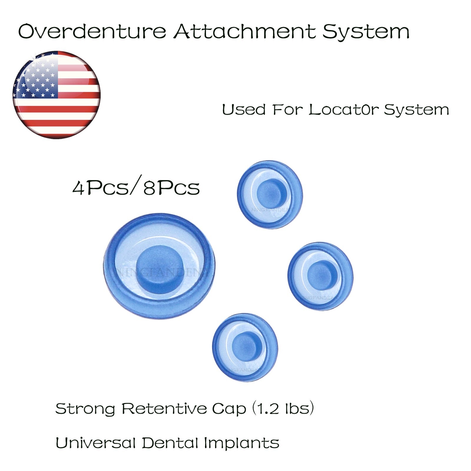 US Loc In Locater Overdenture Attachment Abutment Mini Implant Male Cap ...