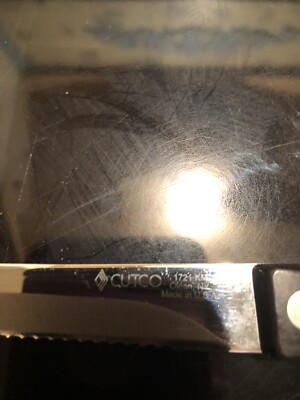 Cutco 1721 KM Trimmer Knife Serrated Brown Swirl Handle - Made in USA ...