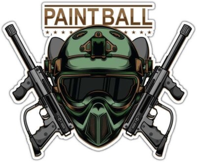 Paintball Gun Sniper Rifle Sport Car Bumper Window Sticker Decal 5"X4 ...