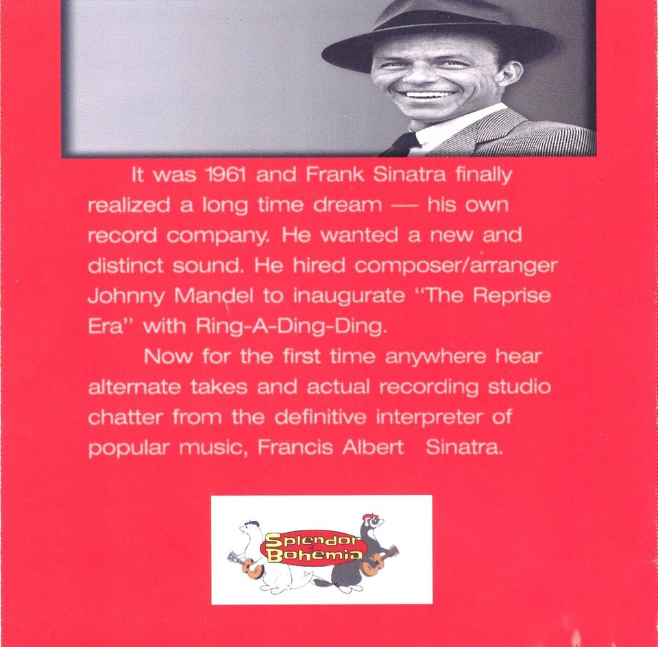 Frank Sinatra- More Ring-A-Ding-Ding Outtakes - Limited and Numbered ...