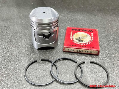 NOS Honda CZ100 C100 C102 C110 CA110 Piston & Ring Set 0.75 Oversize | eBay