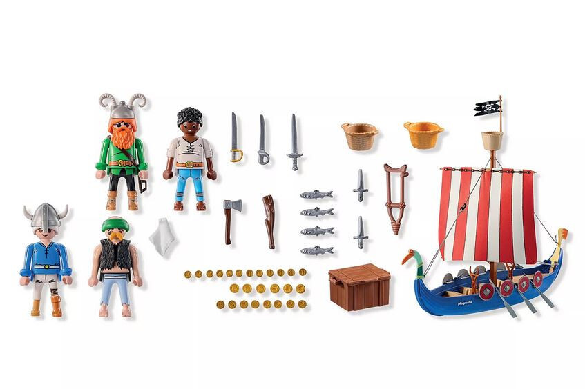 Playmobil Asterix Theme Set 71888 Pirate Ship with Pirates NEW NO BOX ...
