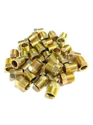 Inverted Flare Steel Tube Nuts For 5/16 " Tube, 1/2"-20 Threads (Pack ...