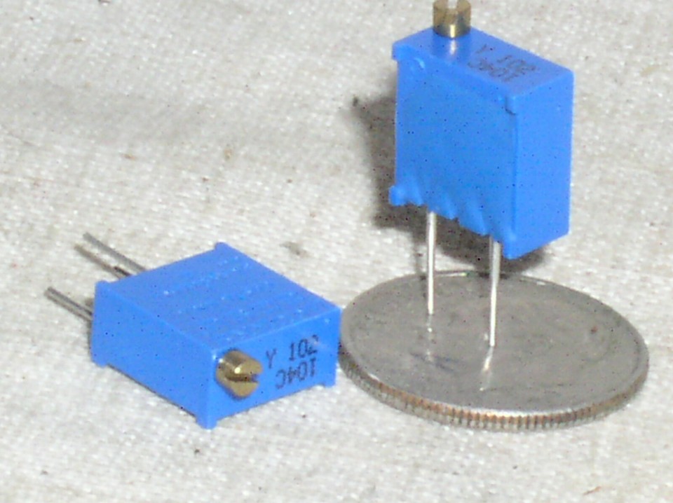 2 NEW BOURNS 3296Y-1-102 1K PCB PC TOP TRIMPOT TRIMMER 25 TURN ...
