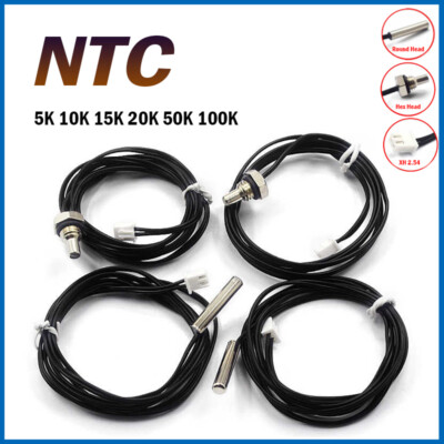 NTC Thermistor Temperature Sensor Probe 5K 10K 15K 20K 50K 100K ohm ...