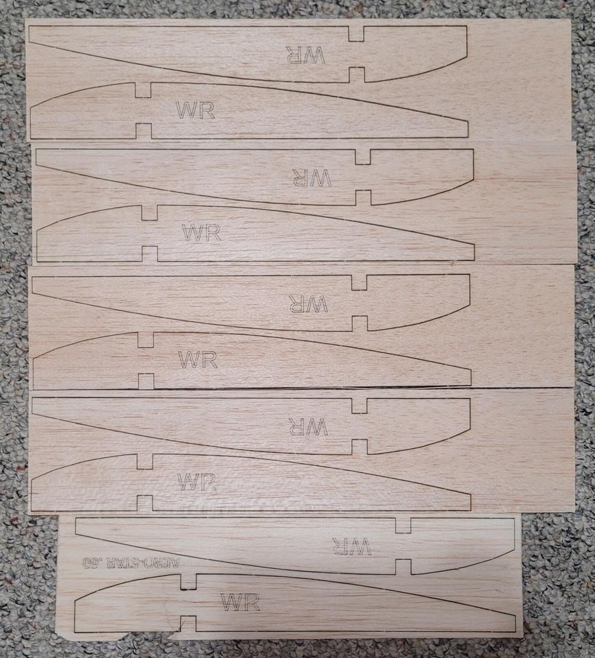 Aero-Star 60 74" WS R/C Airplane Short Kit Laser Cut Balsa & Ply ...