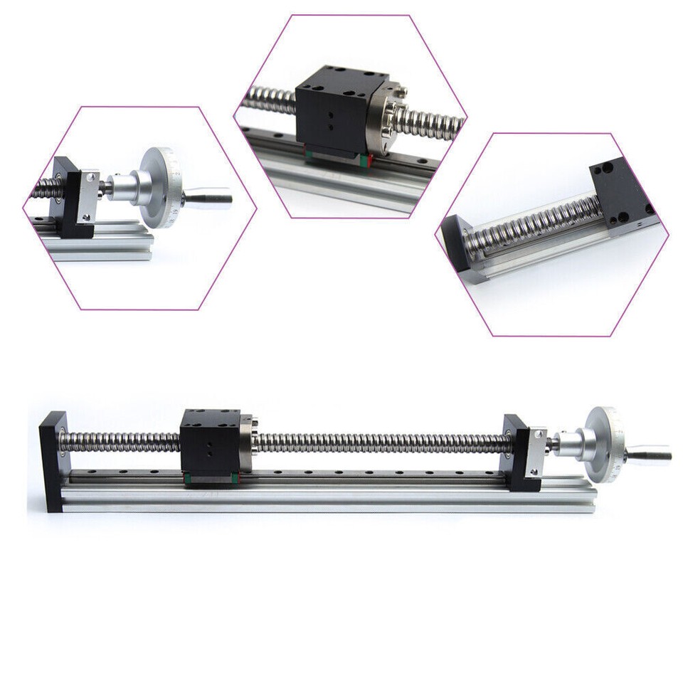Manual Linear Rail Guide Slide Stage Actuator Ball Screw Motion Table ...