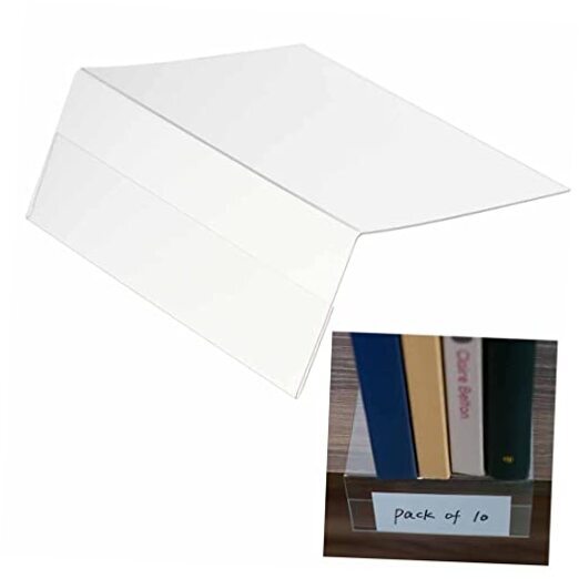 Shelf Labels Plastic Wire Moveable Shelf Label Holder, Shelf Tags for ...