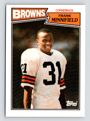 1987 Topps Card, #92 Frank Minnifield, Cleveland Browns | eBay