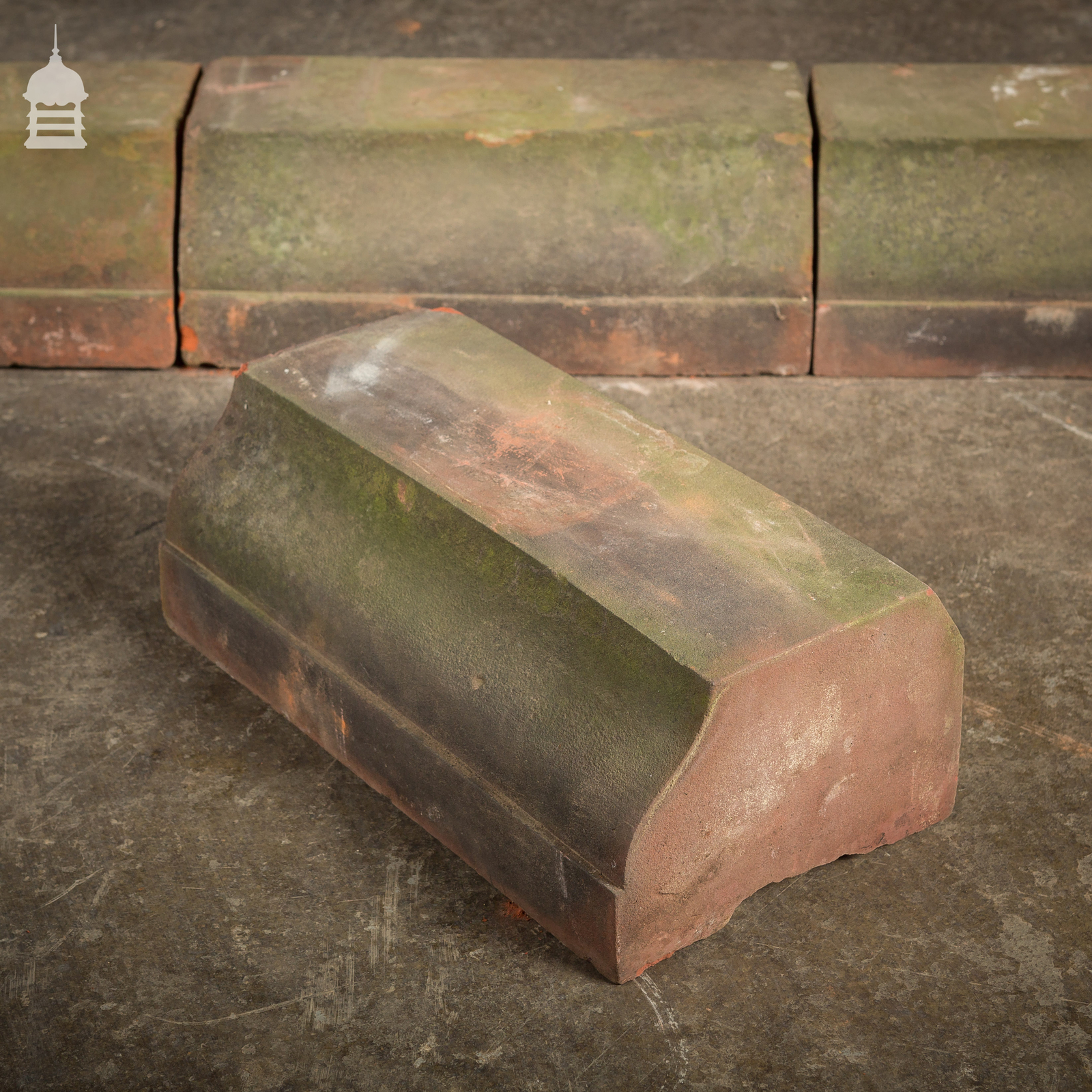 Batch of 17 19th C Red Brick Balustrade Base Copings | eBay