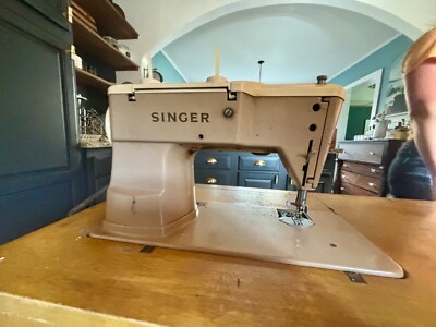 Vintage Singer Model 401A Slant-O-Matic Sewing Machine Working Fine | eBay