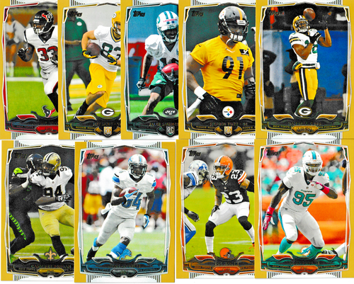 2014 TOPPS FOOTBALL / 9 GOLD CARD LOT ***FREE SHIPPING*** | eBay